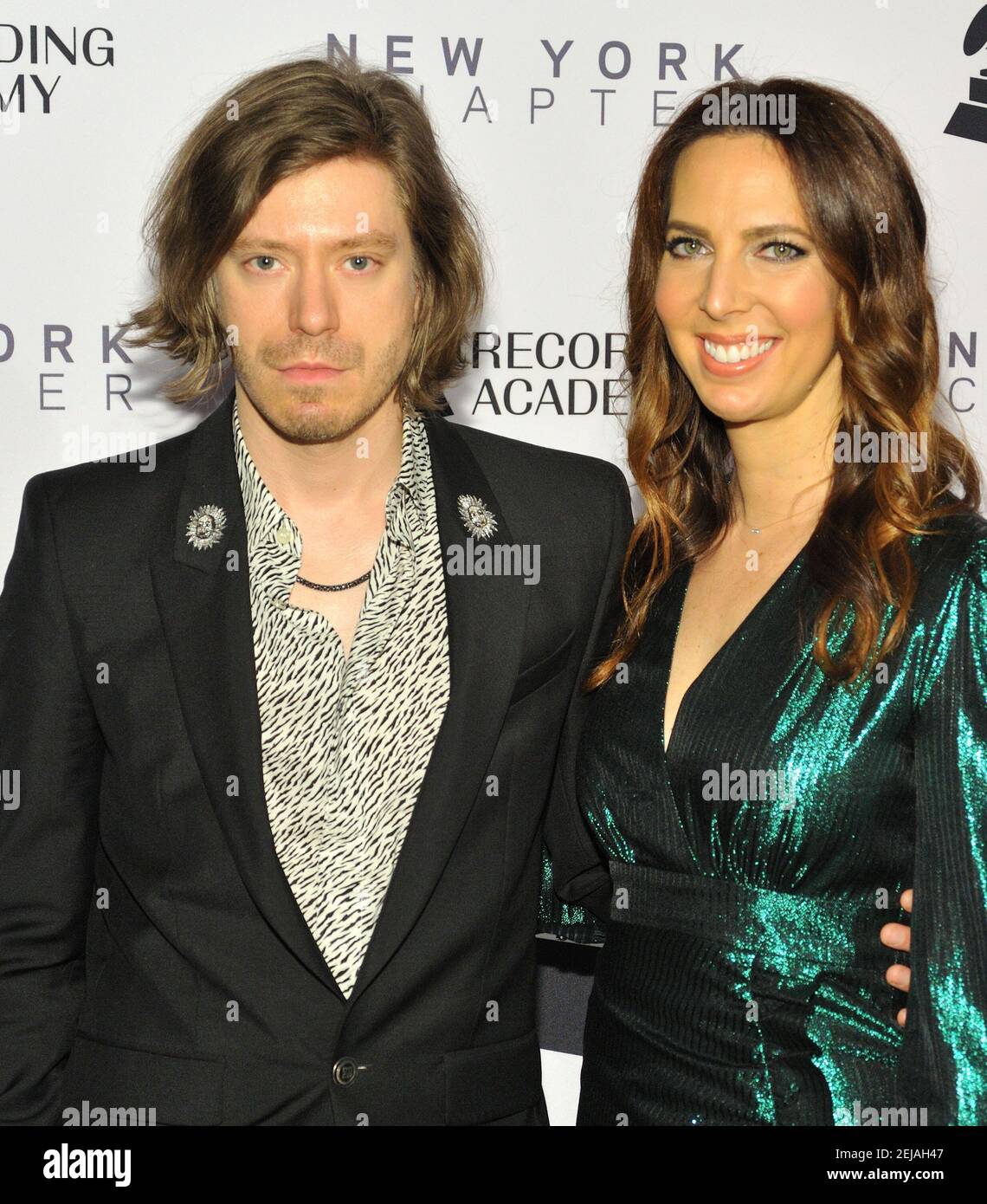Actors Patrick Vaill and Mallory Portnoy attend the Recording Academy ...