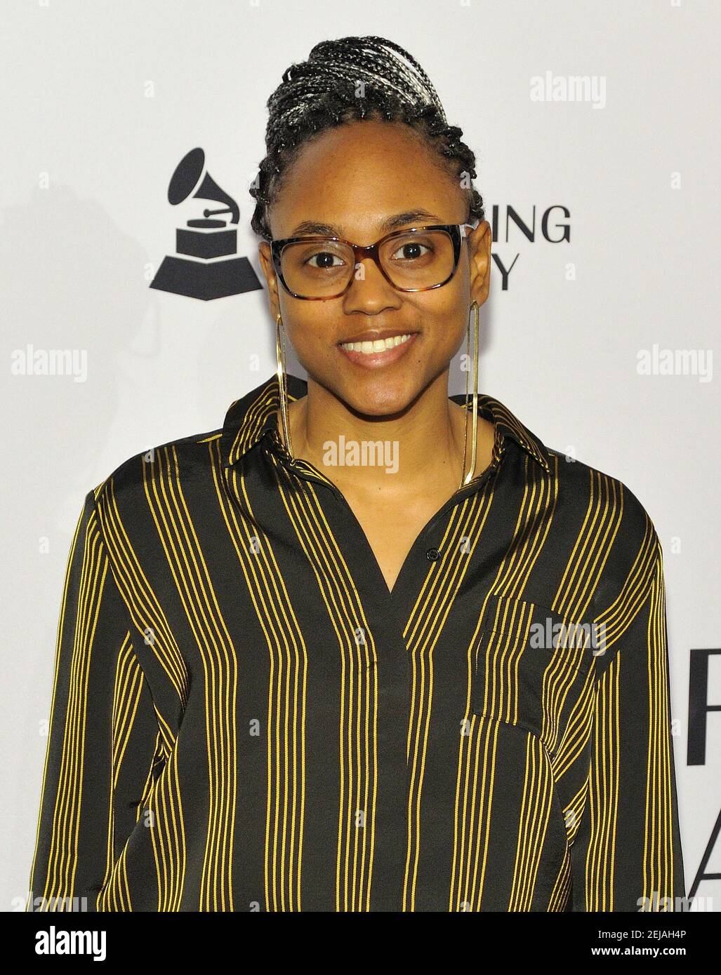 Actress Ebonie Smith attends the Recording Academy NY Chapter ...