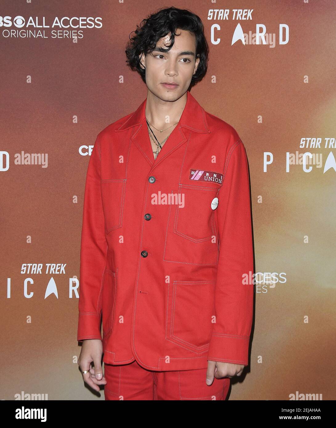 Evan Evagora arrives at the CBS All Access' STAR TREK PICARD Premiere ...