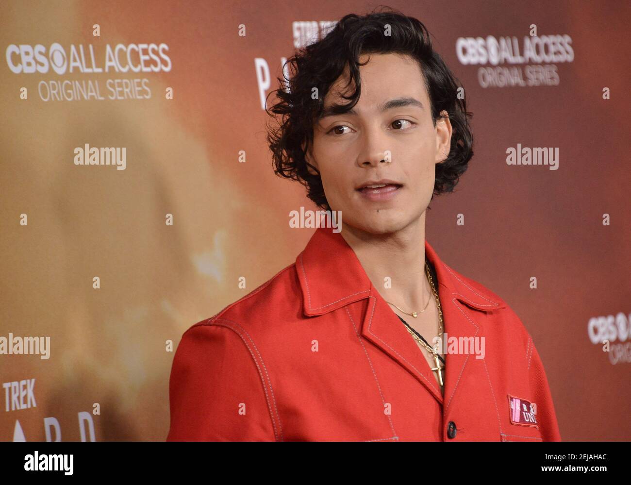 Evan Evagora arrives at the CBS All Access' STAR TREK PICARD Premiere ...