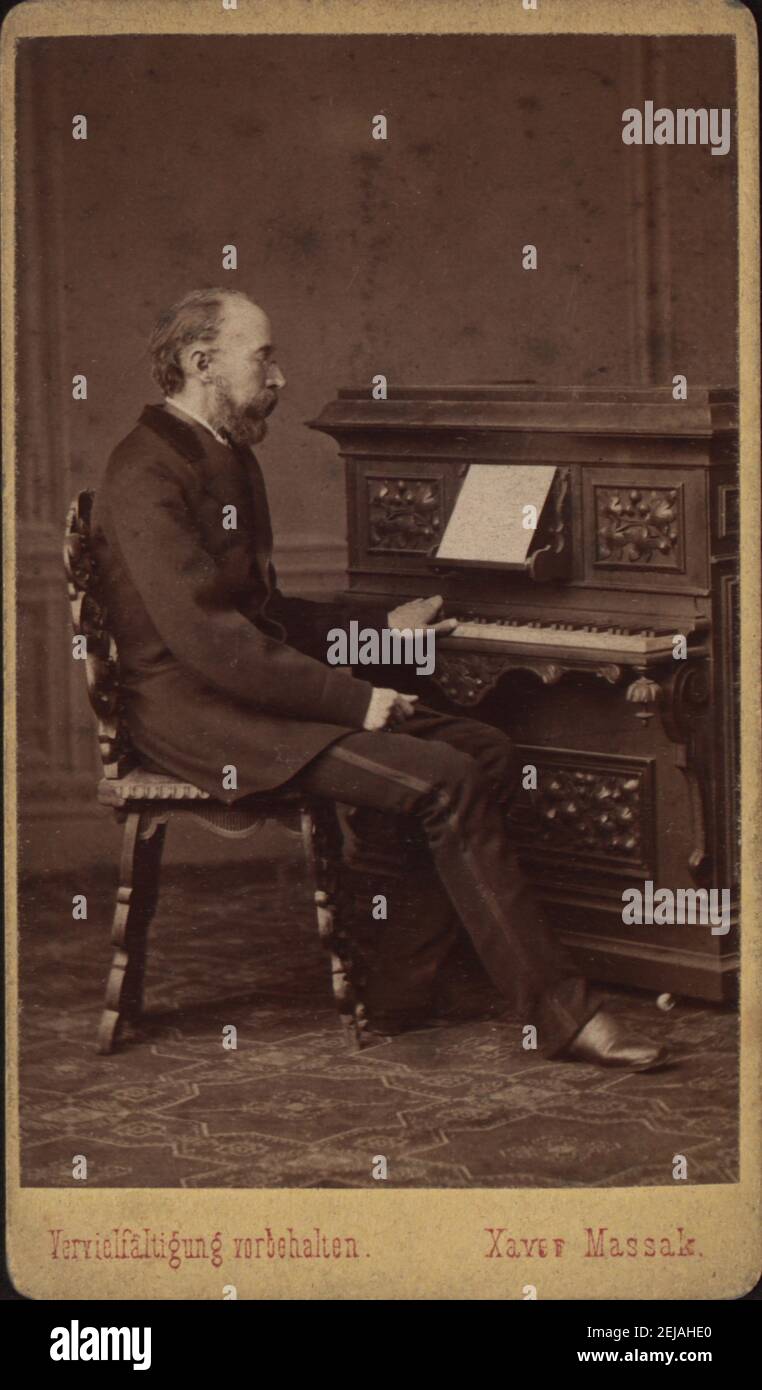 Portrait of the librettist and composer Franz Friedrich Richard Genée ...
