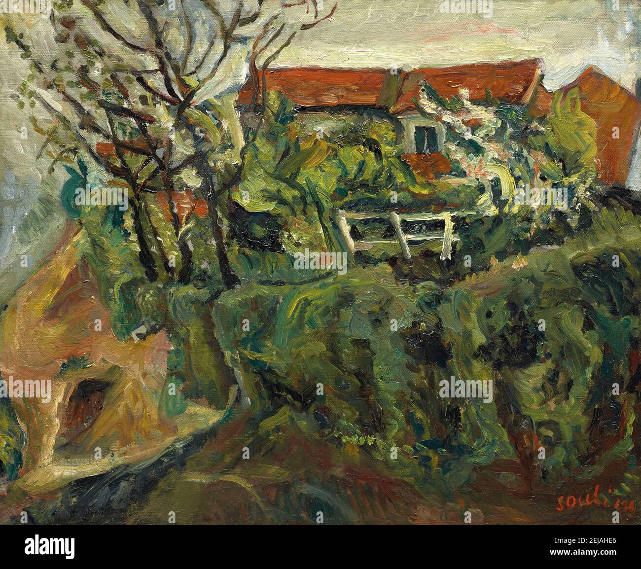 Maisons dans un paysage. Museum: PRIVATE COLLECTION. Author: CHAIM ...