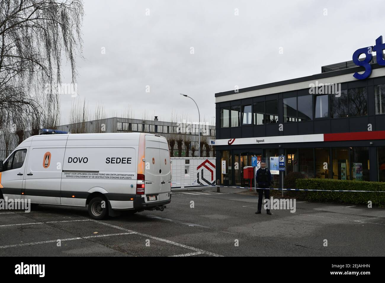 Clear of mines service Dovo/ Sedee pictured at the scene of an ...