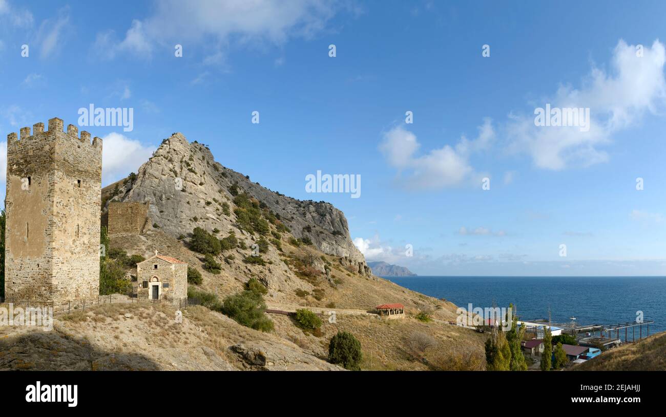 Sudak fortress port tower hi-res stock photography and images - Alamy
