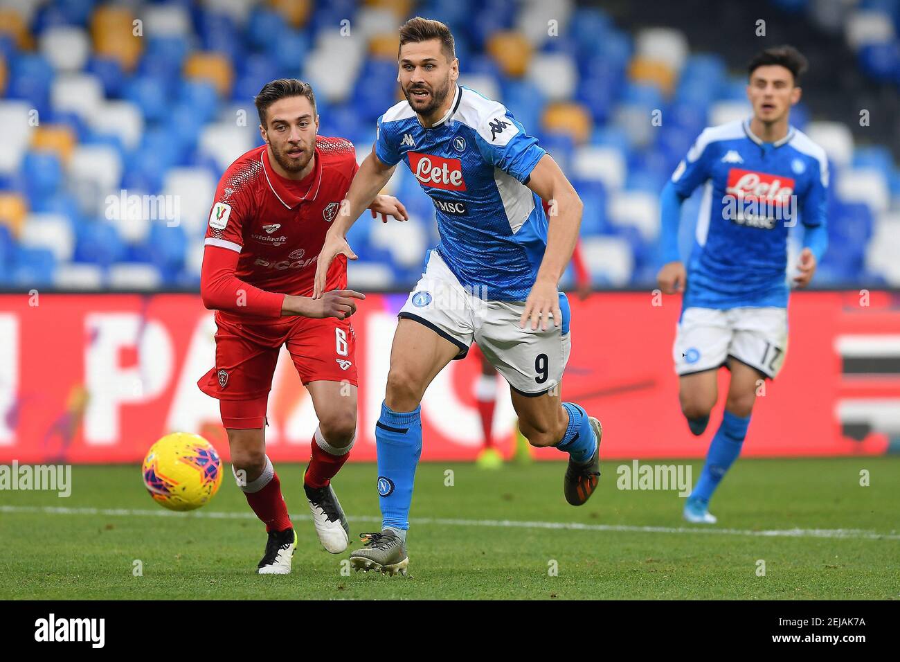 Fernando Llorente of Napoli during the match Napoles v Perugia, of Copa ...