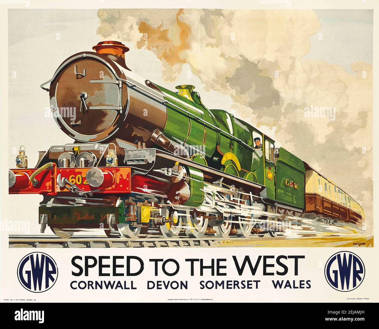 Speed to the West. Museum: PRIVATE COLLECTION. Author: Charles Mayo ...