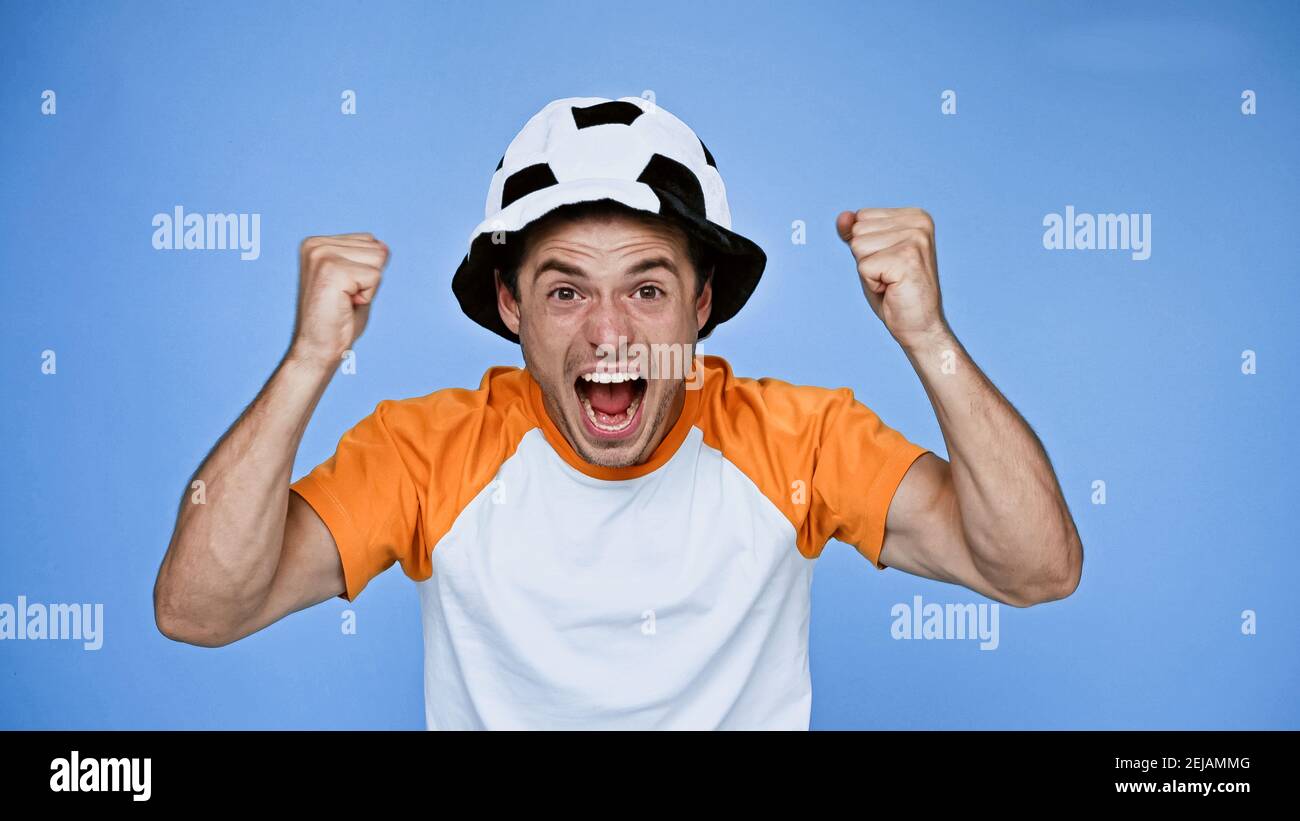 Football fan shouting hi-res stock photography and images - Alamy