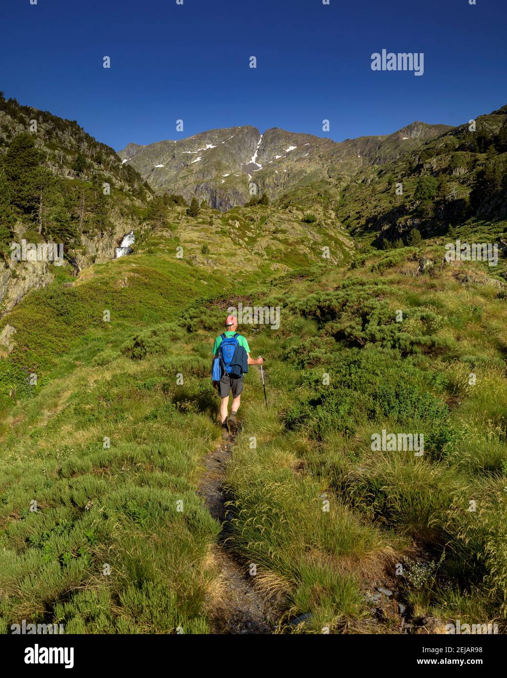 Mont-roig summit views from the access path through the valley (Alt ...