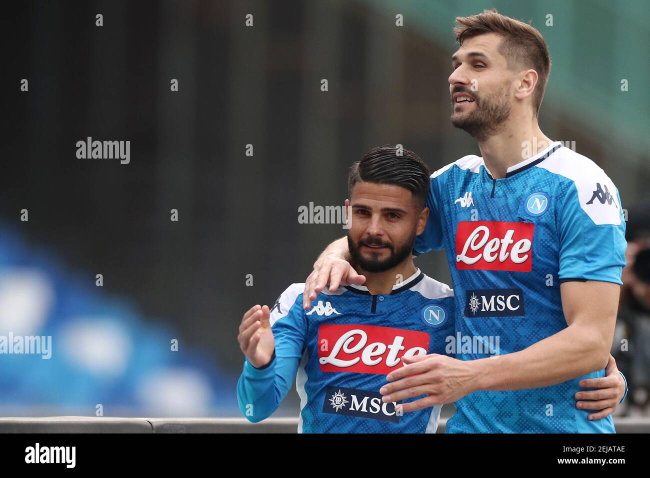 Lorenzo Insigne of Napoli and Fernando Llorente celebrates with Napoli ...