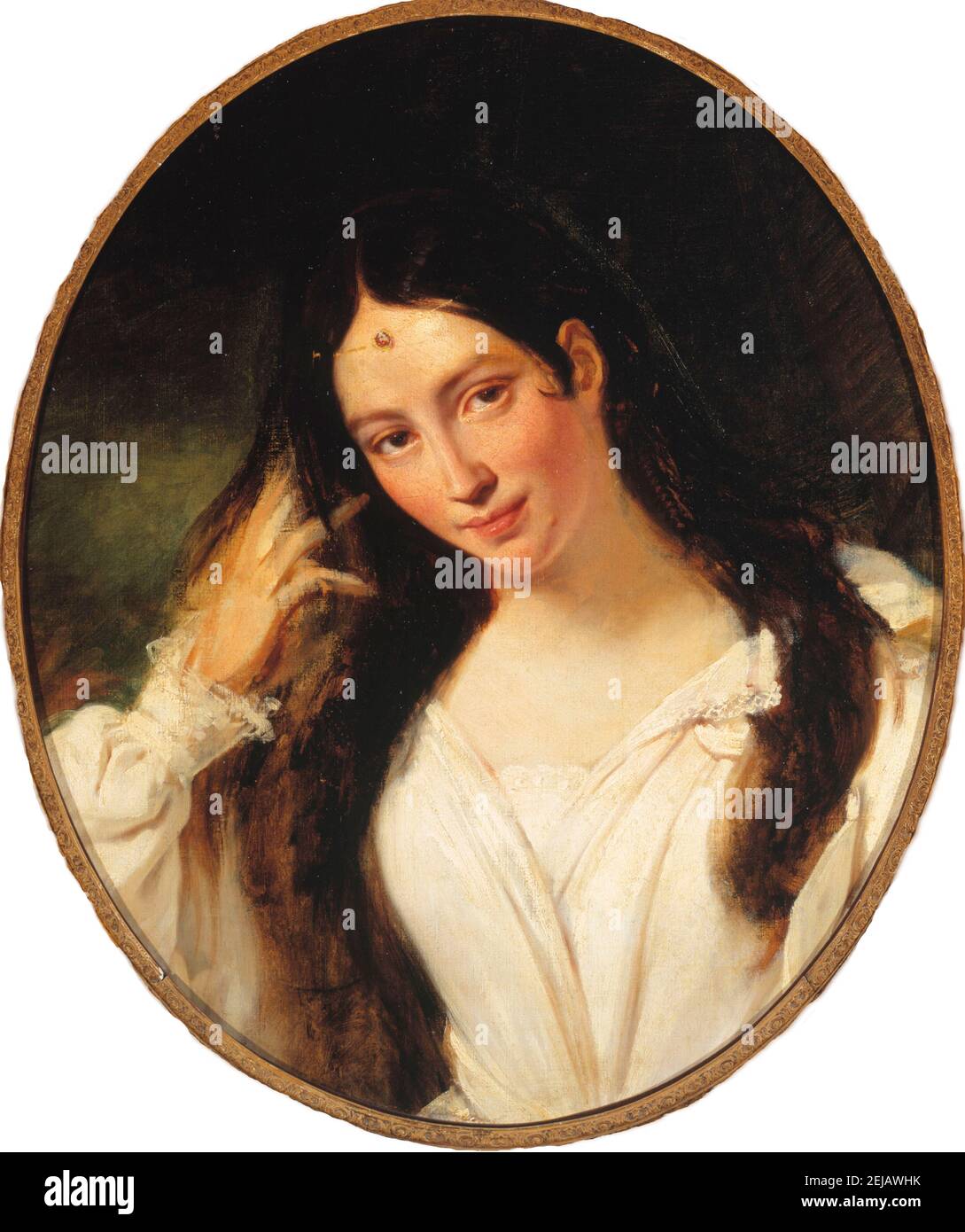 Portrait of the opera singer Maria Malibran-Garcia (1808-1836), as ...