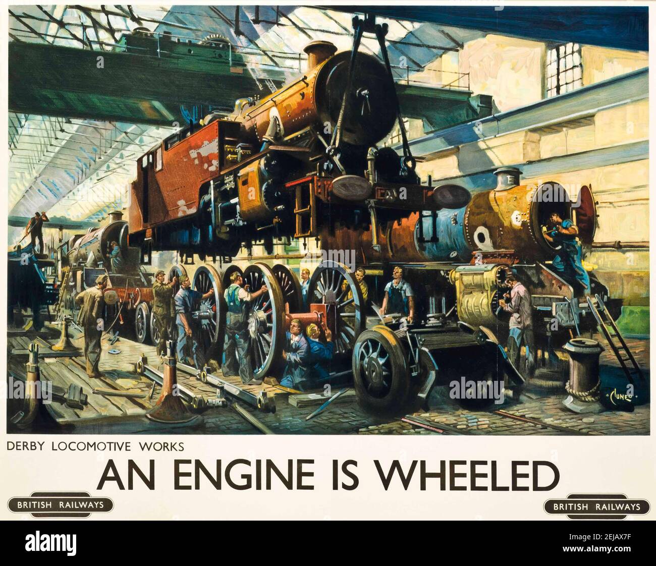 Derby Locomotive Works - An Engine is Wheeled. Museum: PRIVATE ...