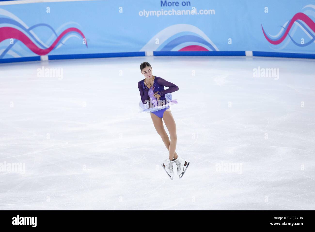 FROLOVA Anna from Russia competes in the Figure Skating: Mixed NOC Team ...