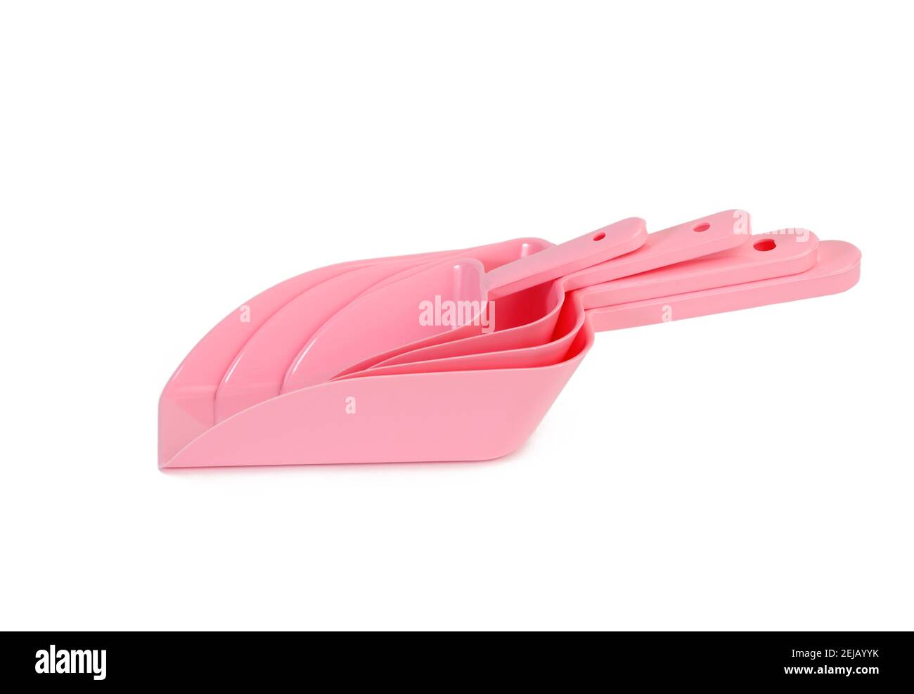 set of plastic kitchen scoops for bulk products icholiroans on white ...