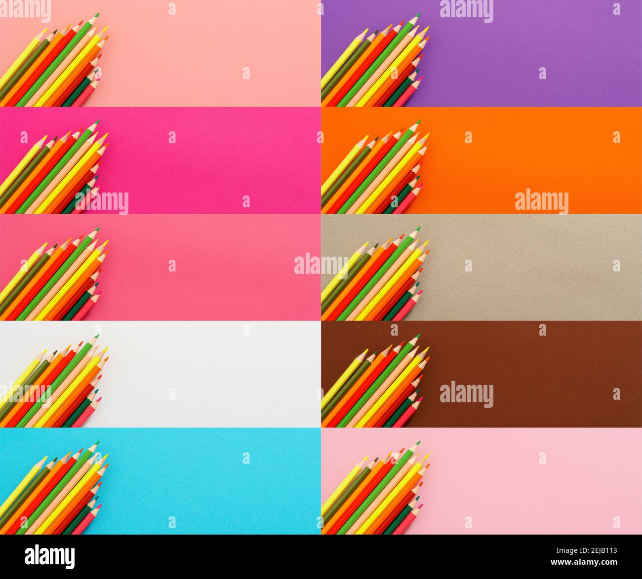School supplies, pencils, markers and rulers Stock Photo - Alamy