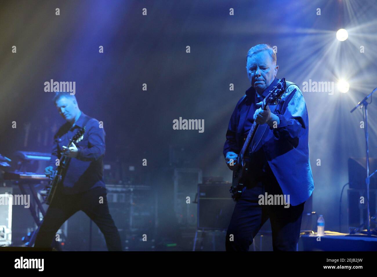MIAMI BEACH, FL - JANUARY 15: Thomas Chapman and Bernard Sumner of New ...