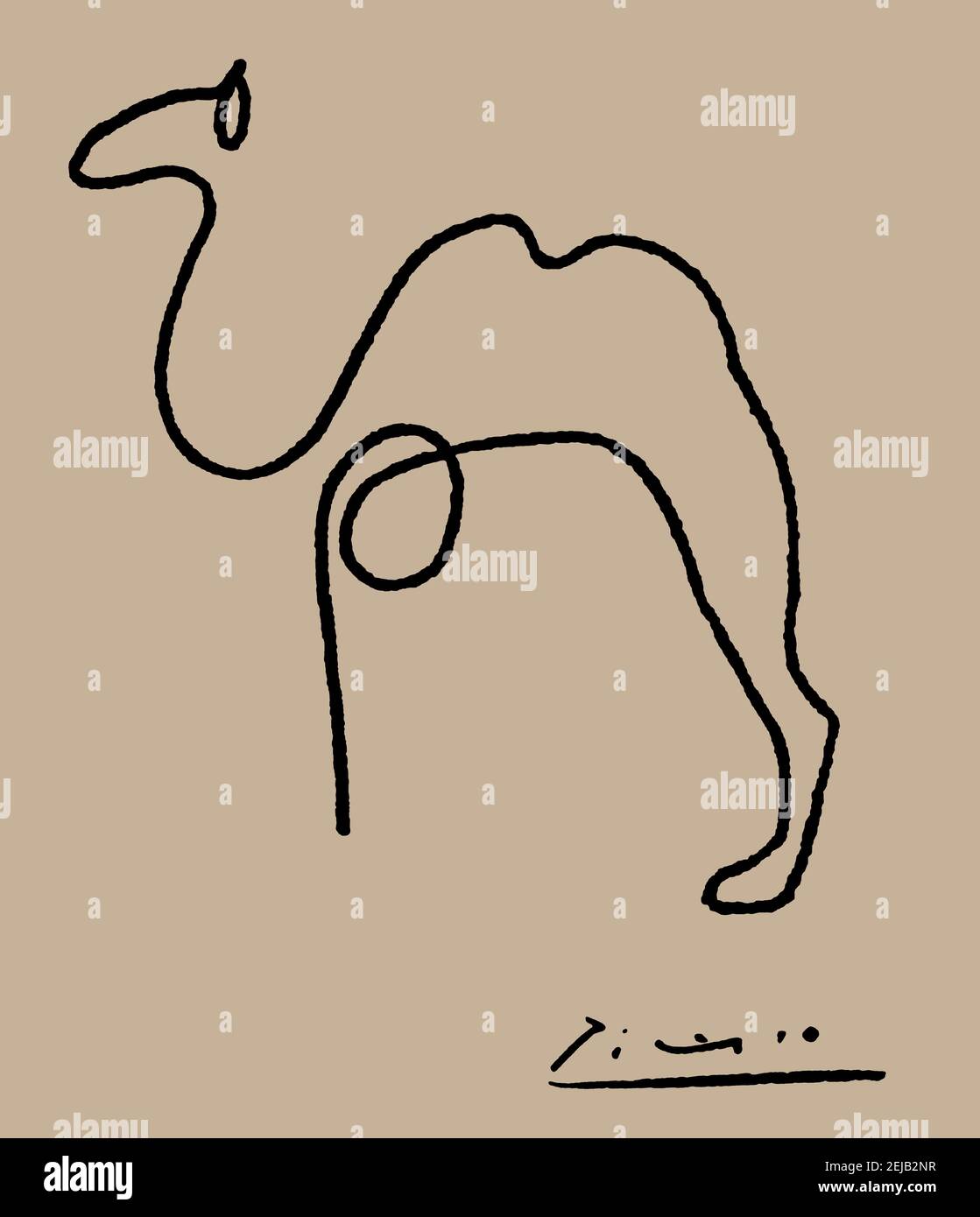 Camel. Museum: PRIVATE COLLECTION. Author: PABLO PICASSO Stock Photo ...
