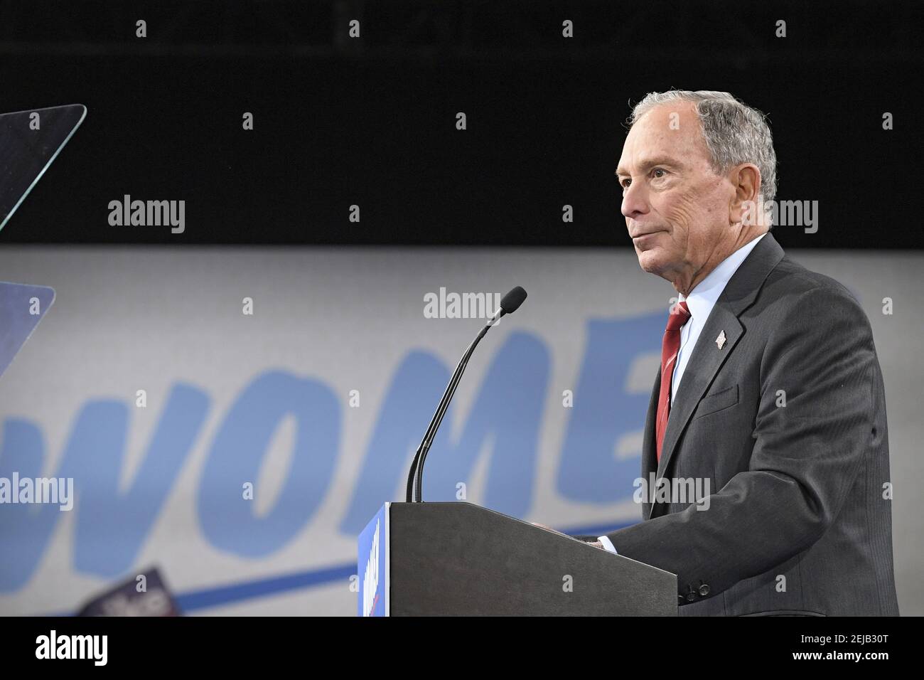 Presidential Candidate, Mike Bloomberg speaks during a “Women For Mike ...