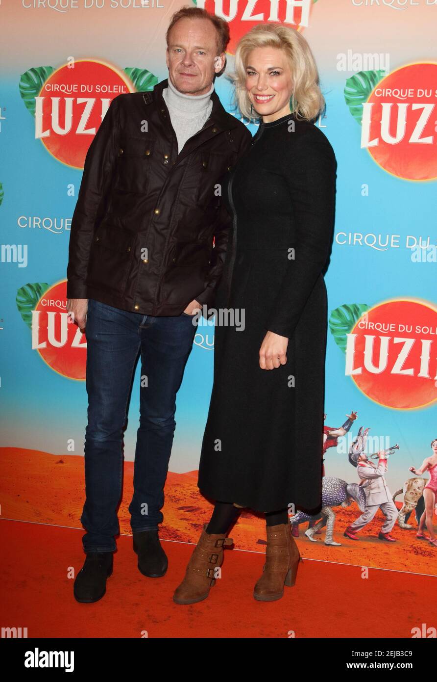 Alistair Petrie and Hannah Waddingham at the Cirque du Soleil Luzia ...