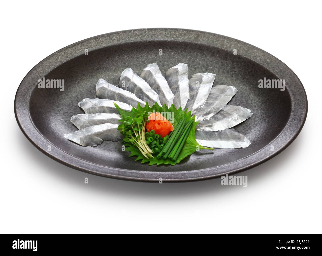 cutlassfish ( tachiuo ) sashimi, japanese cuisine isolated on white ...