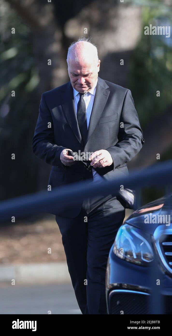 Ireland's chief medical officer Dr Tony Holohan arrives for the funeral ...