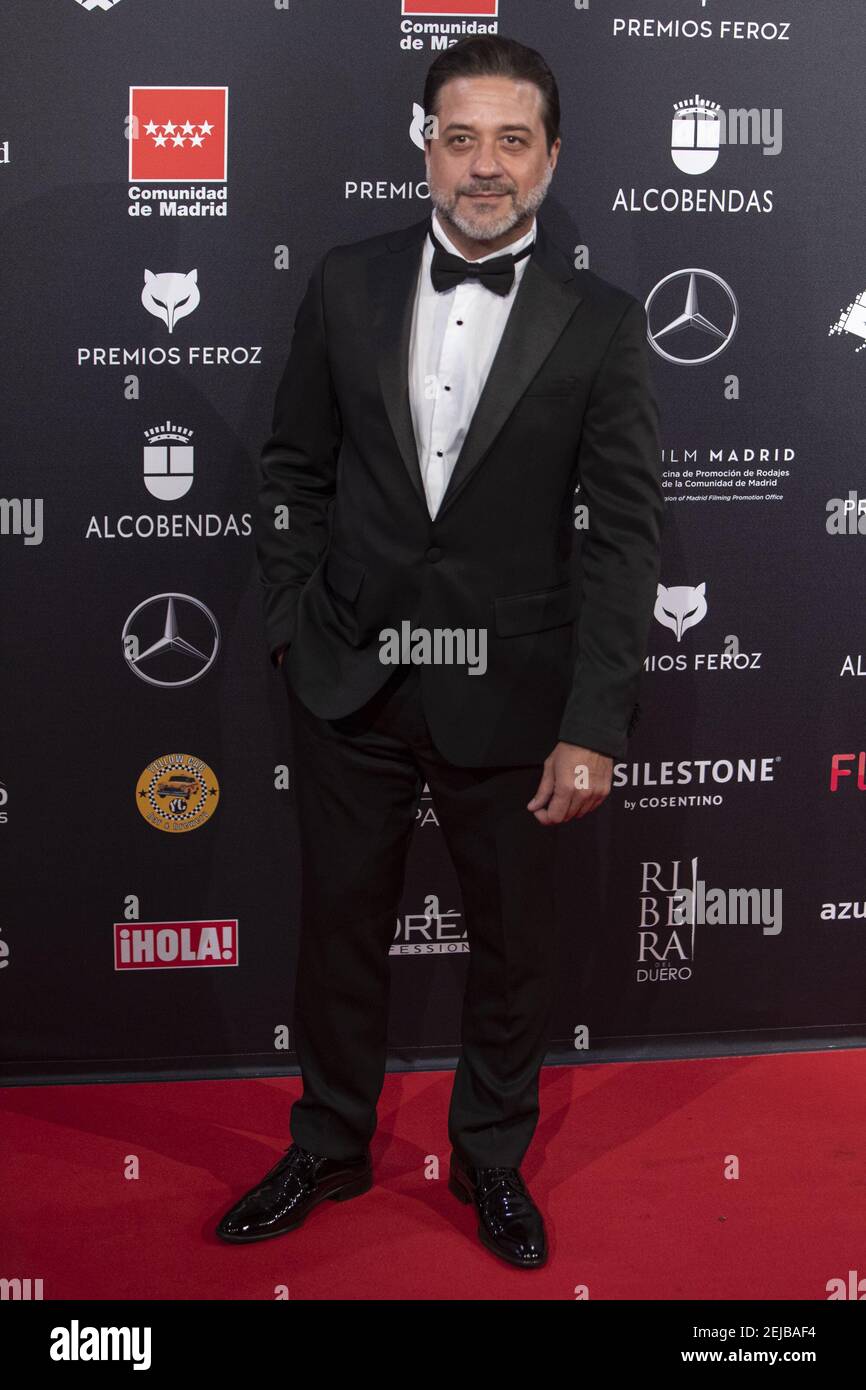 MADRID, SPAIN - JANUARY 16: Actor Enrique Arce attends Feroz awards ...