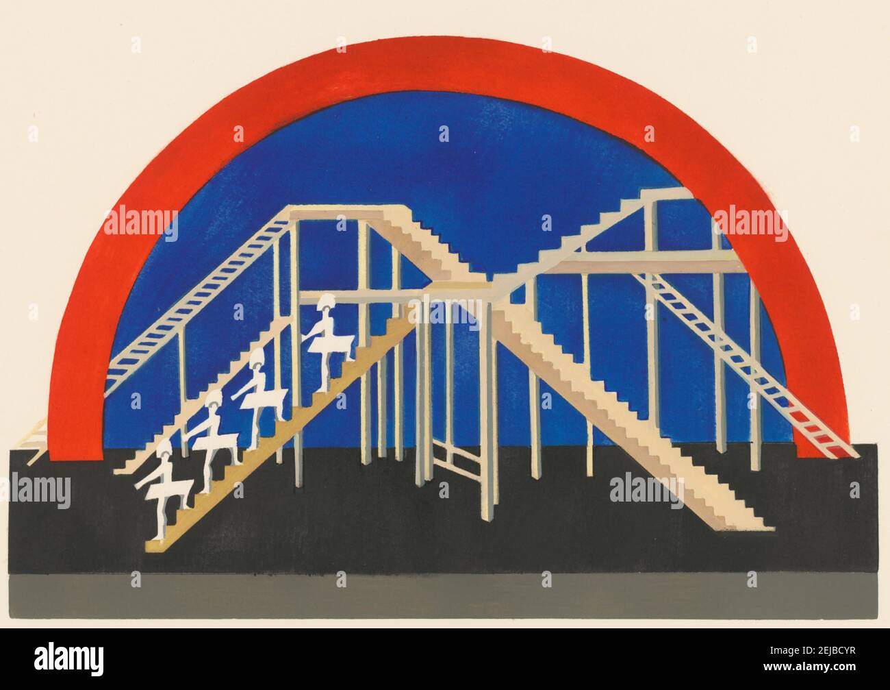 Scenic design from the portfolio Décors de Théâtre. Museum: PRIVATE ...
