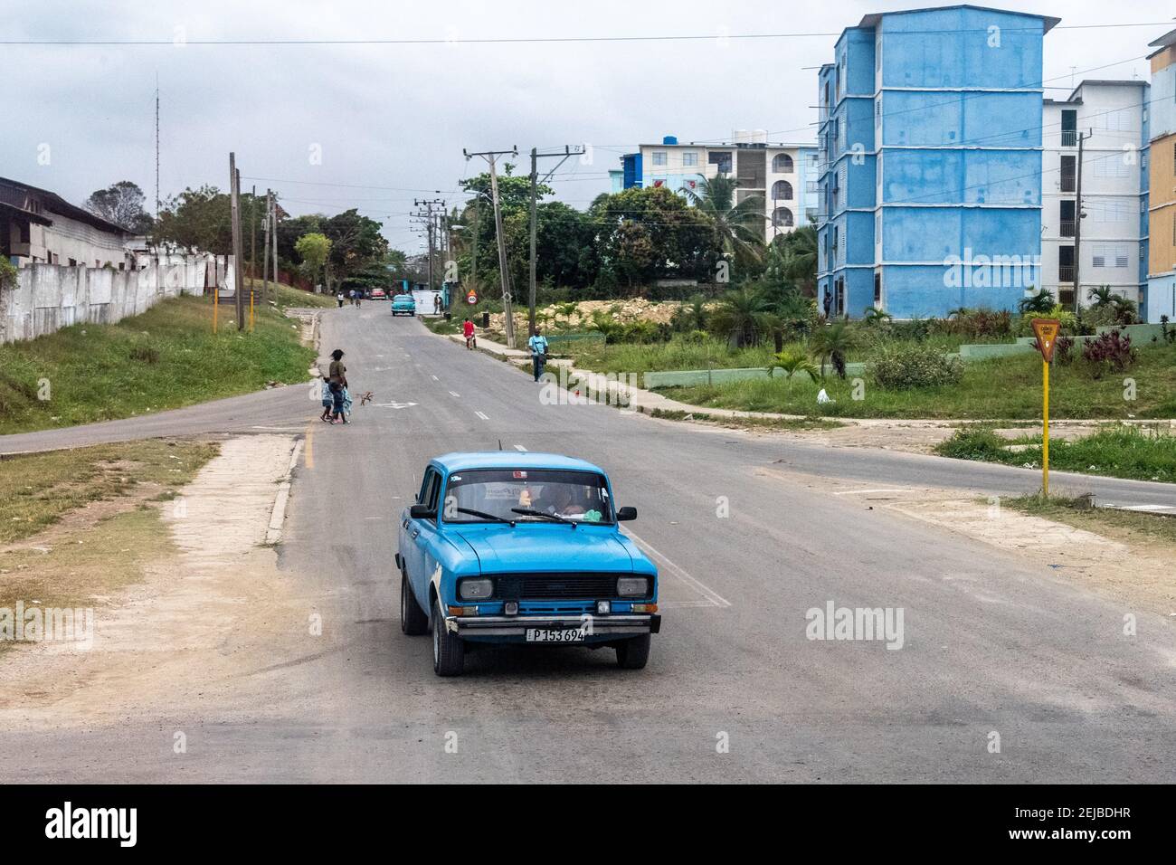 Cuba Moskvitch transportation, the year 2017 Stock Photo - Alamy