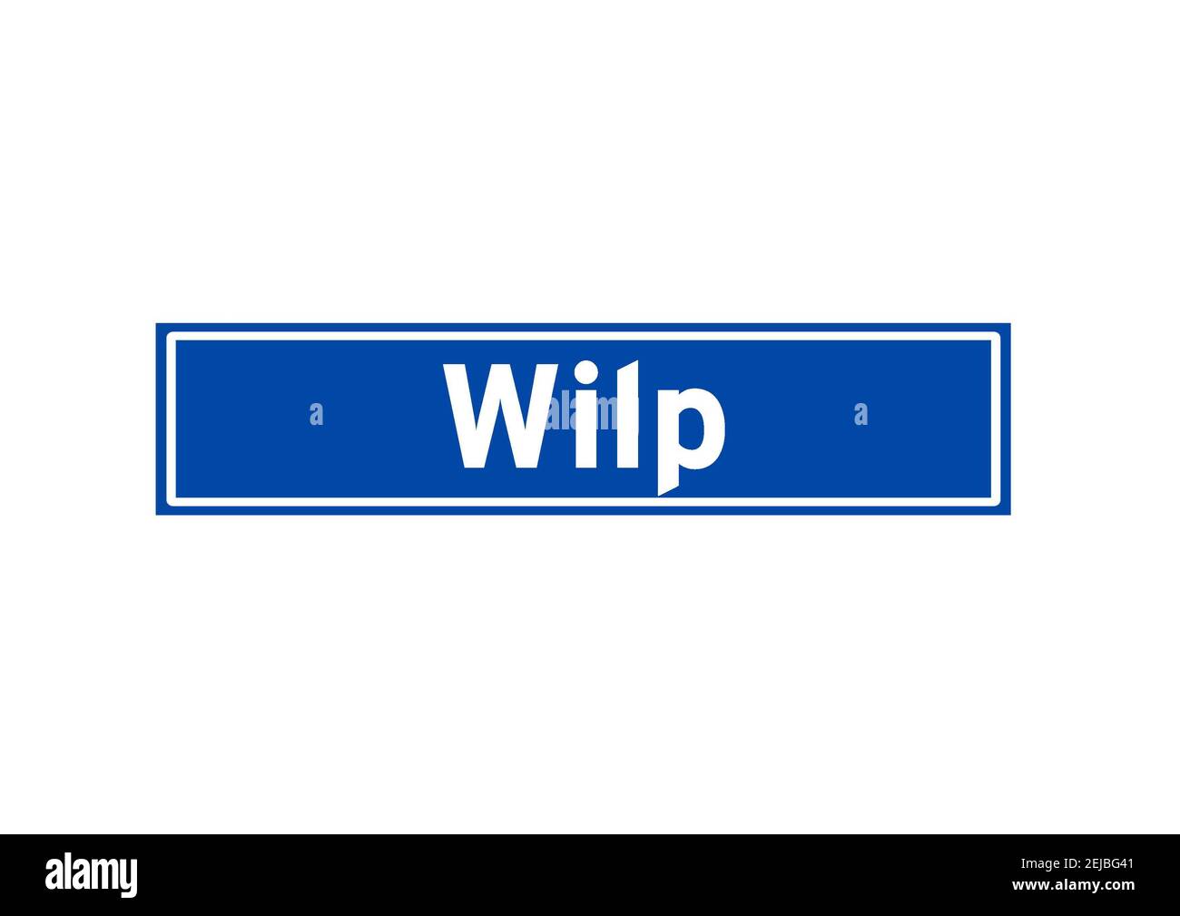 Wilp isolated Dutch place name sign. City sign from the Netherlands ...