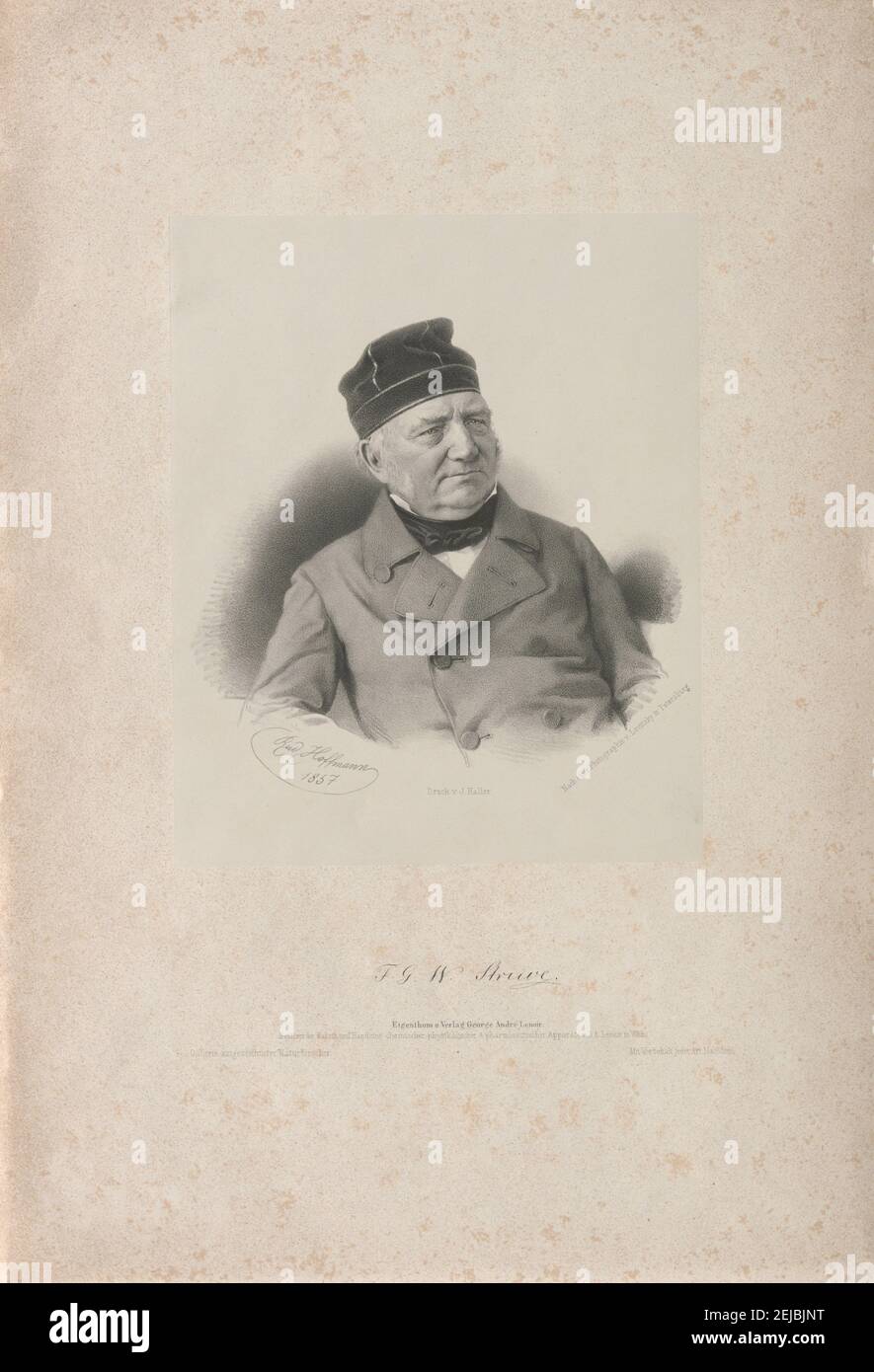 Friedrich Georg Wilhelm (Vasily Yakovlevich) von Struve (1793-1864 ...