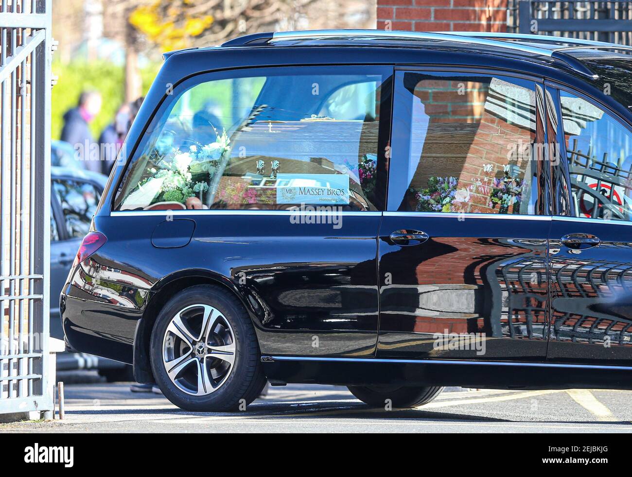 The hearse carrying the coffin of Dr Emer Feely, the wife of Ireland's ...