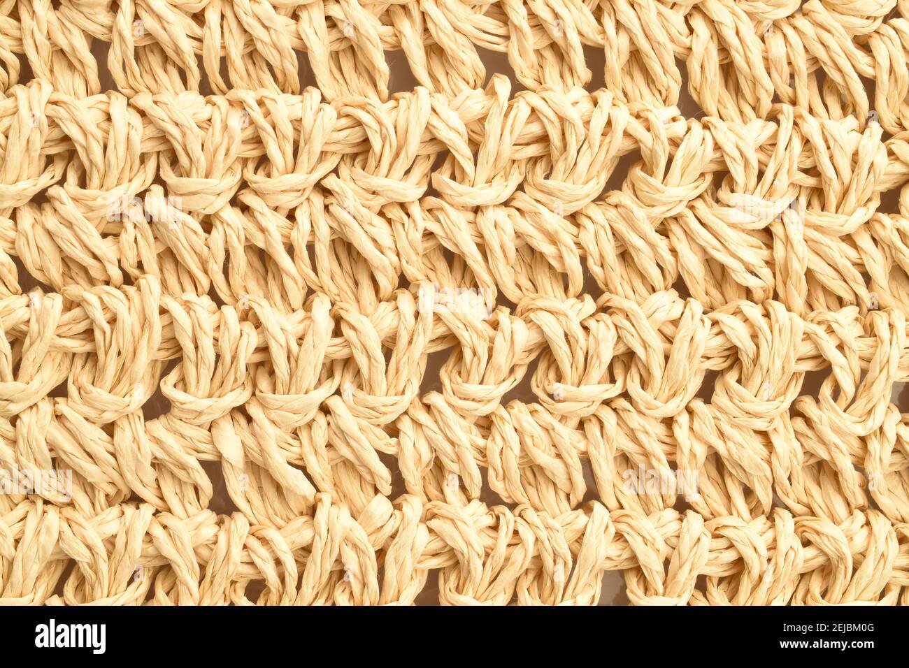 The rug is woven from natural straw Stock Photo - Alamy