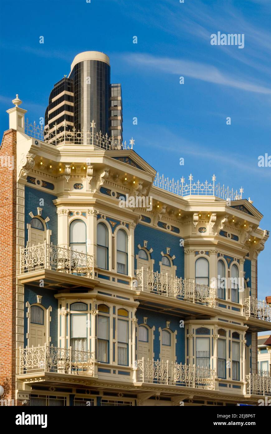 Victorian architecture horton grand hotel gaslamp quarter blue america ...