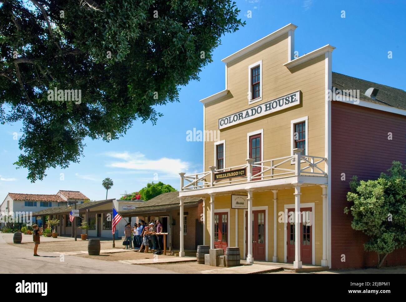 Wells Fargo Museum at street in Old Town State Historic Park, San Diego ...
