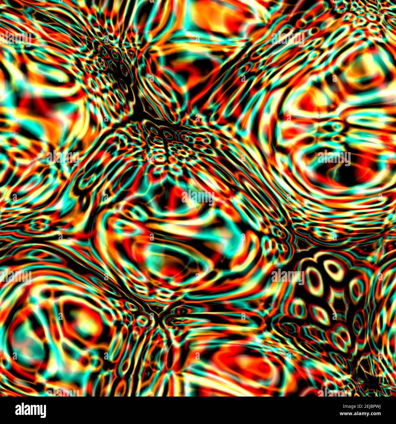 Artwork of different light diffraction in various broken glass ...