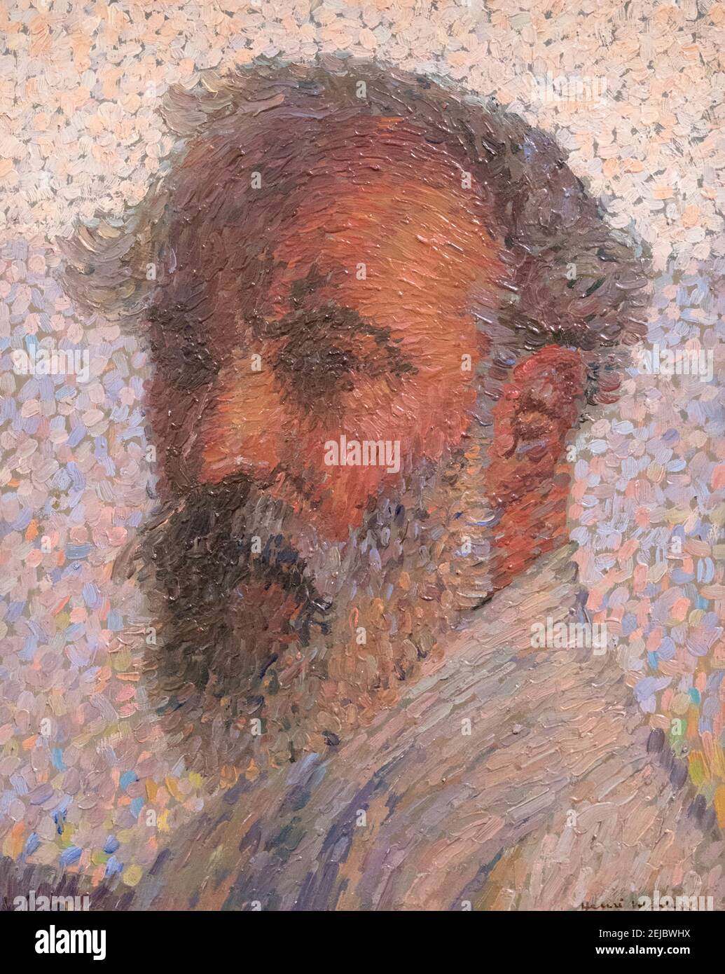 Self-Portrait. Museum: PRIVATE COLLECTION. Author: HENRI MARTIN Stock ...