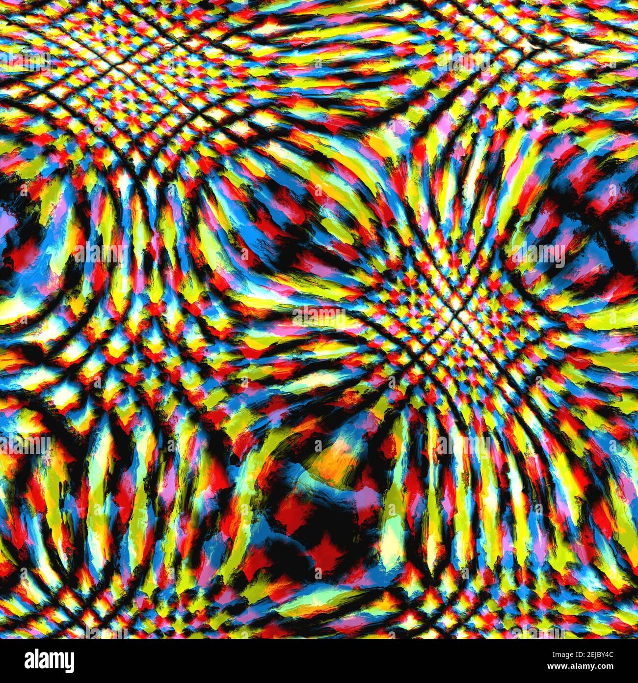 Artwork of different light diffraction in various broken glass ...