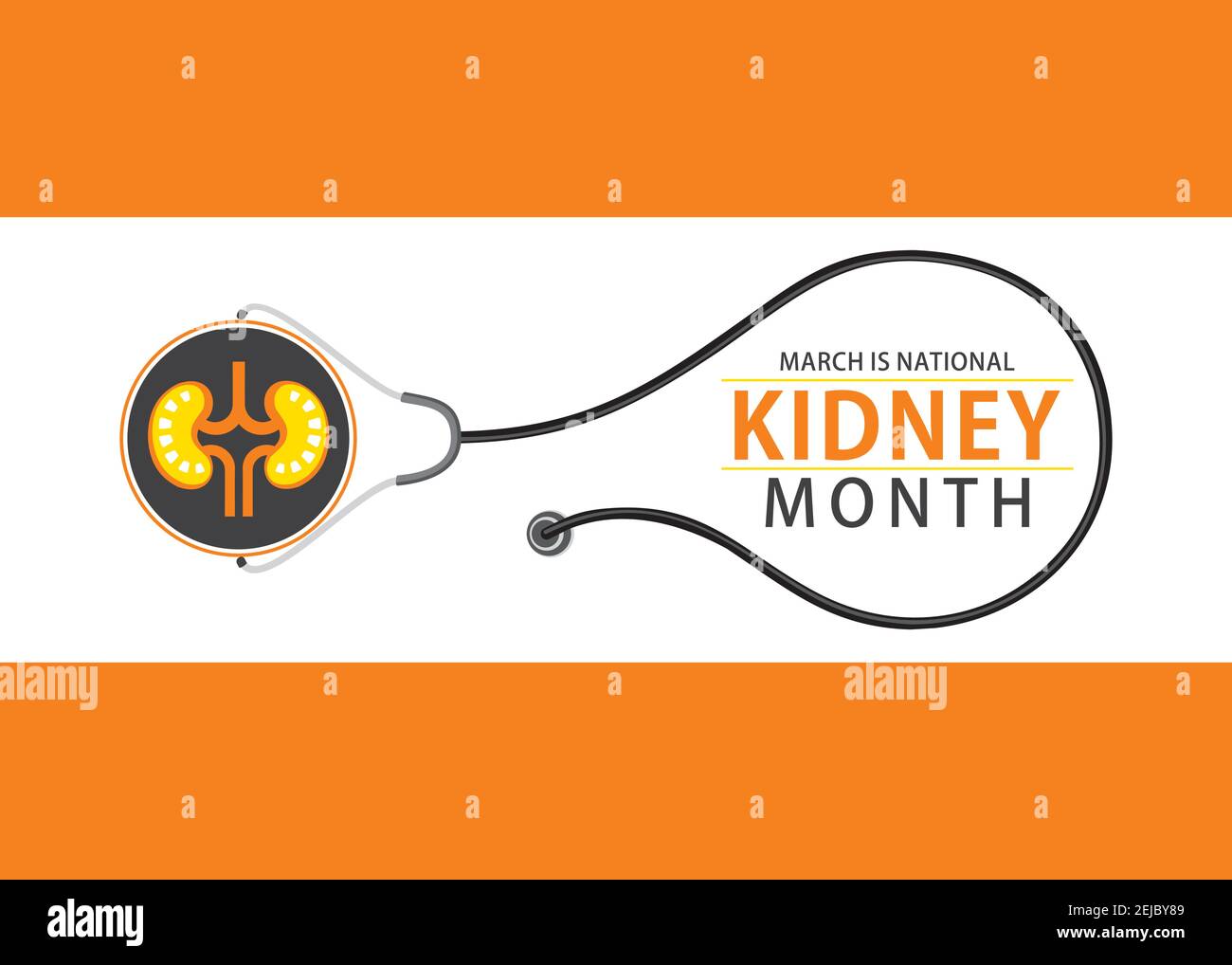 National kidney month concept Stock Vector Images - Alamy
