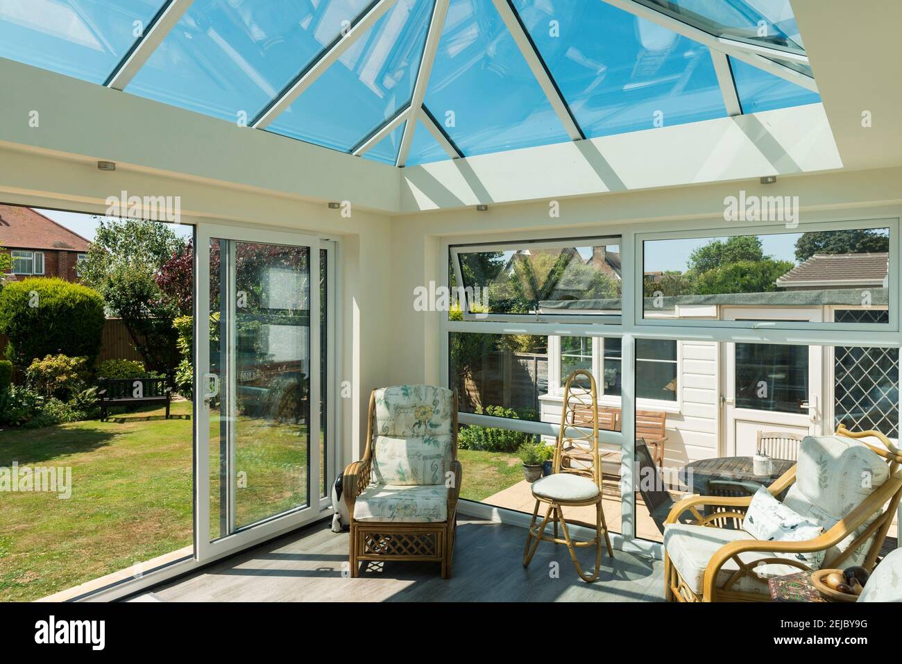 Photos of a modern and stylish double glazed conservatory on a ...