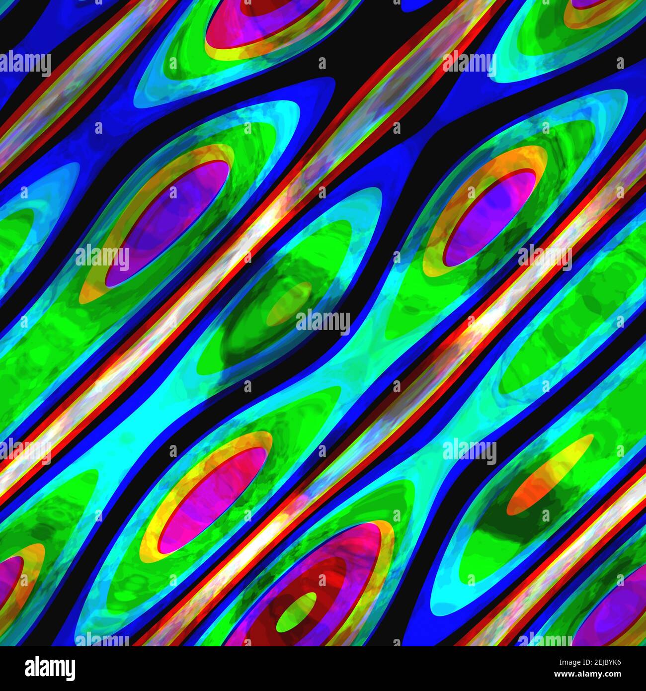Artwork of different light diffraction in various broken glass ...