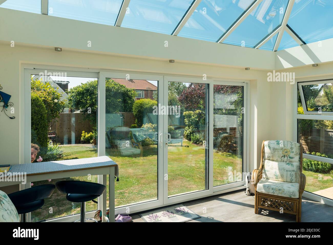 Photos of a modern and stylish double glazed conservatory on a ...