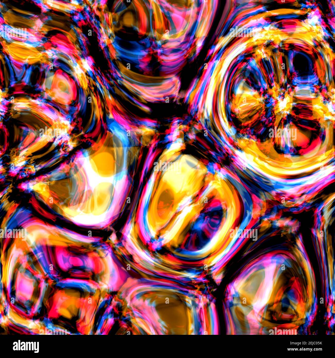 Artwork of different light diffraction in various broken glass ...