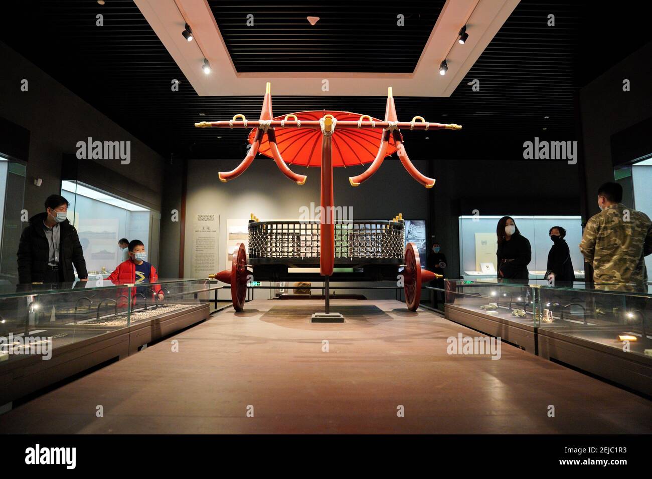 Shijiazhuang, China's Hebei Province. 22nd Feb, 2021. People visit ...