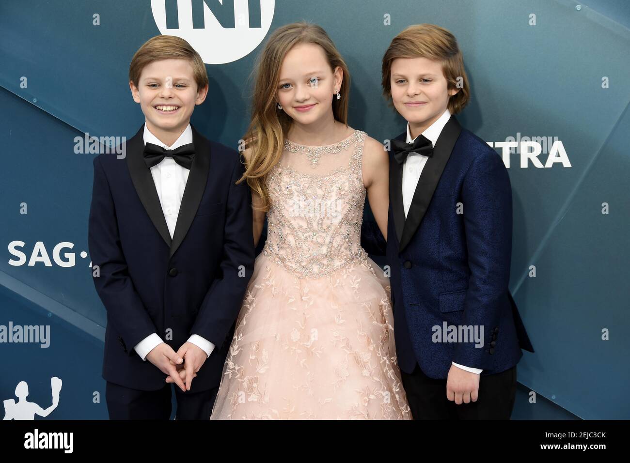 Nicholas Crovetti, Cameron Crovetti and Ivy George arrives for the 26th ...