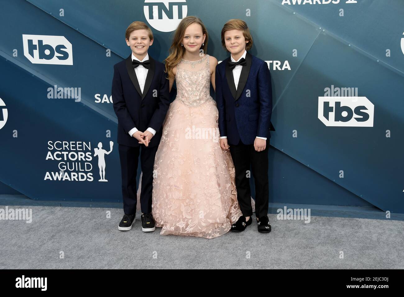 Nicholas Crovetti, Cameron Crovetti and Ivy George arrives for the 26th ...