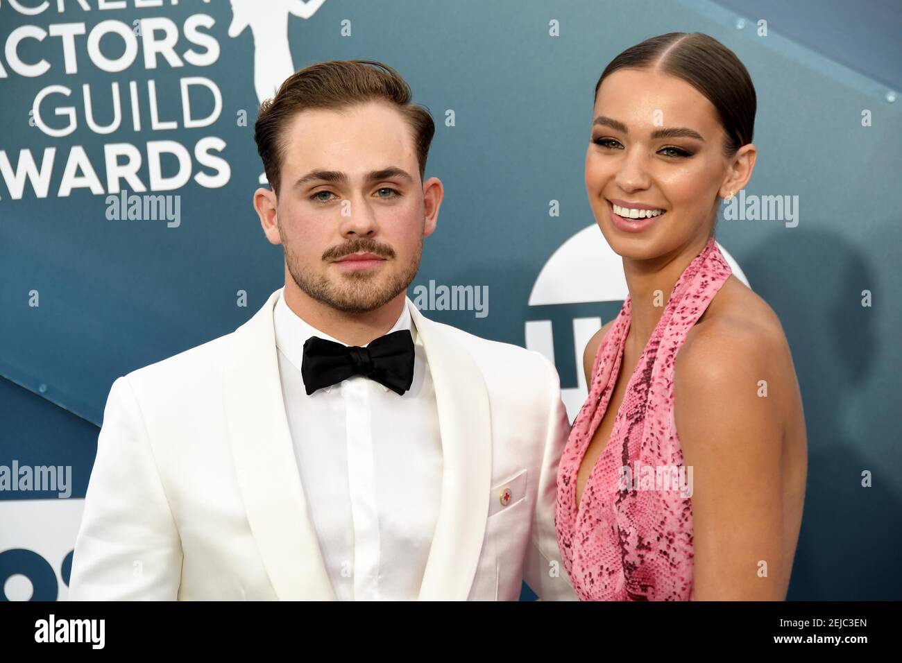 Dacre Montgomery and Liv Pollock arrives for the 26th Annual Screen ...