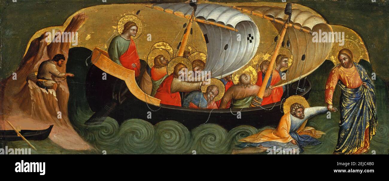 Christ rescuing peter from drowning hi-res stock photography and images ...