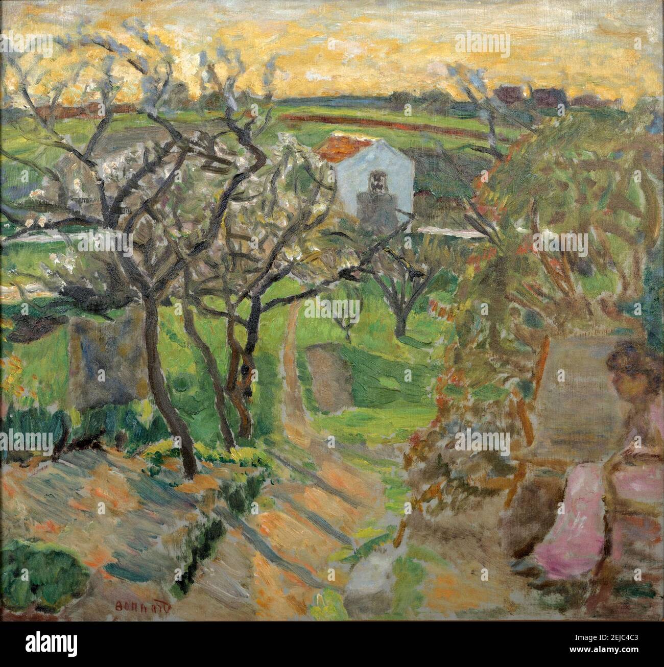 Spring sunset. Museum: Johannesburg Art Gallery. Author: PIERRE BONNARD ...