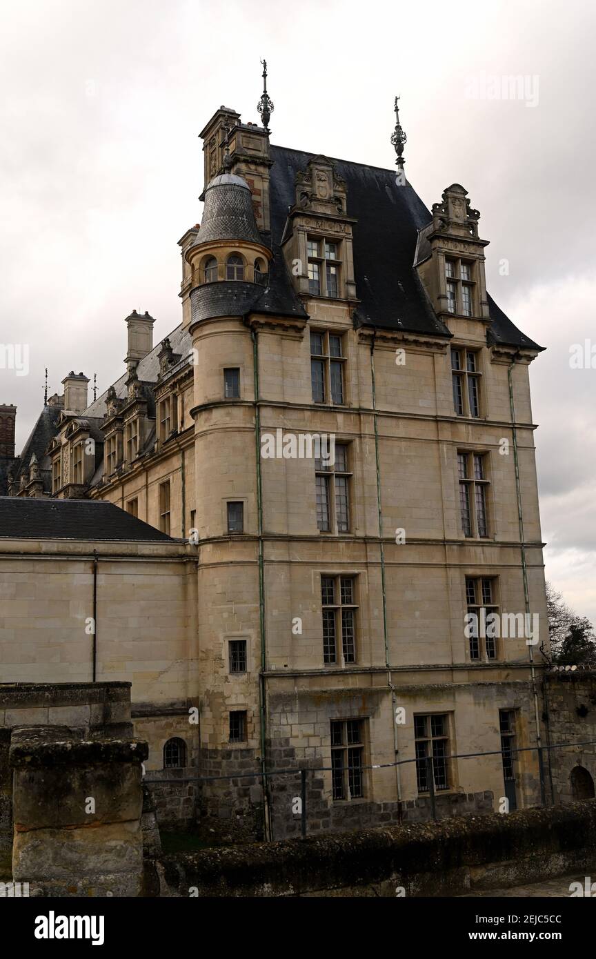 Castle of Ecouen. National Museum of the Renaissance Stock Photo - Alamy