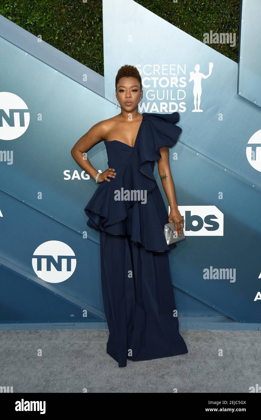 Samira Wiley arrives for the 26th Annual Screen ActorsÂ Guild Awards at ...