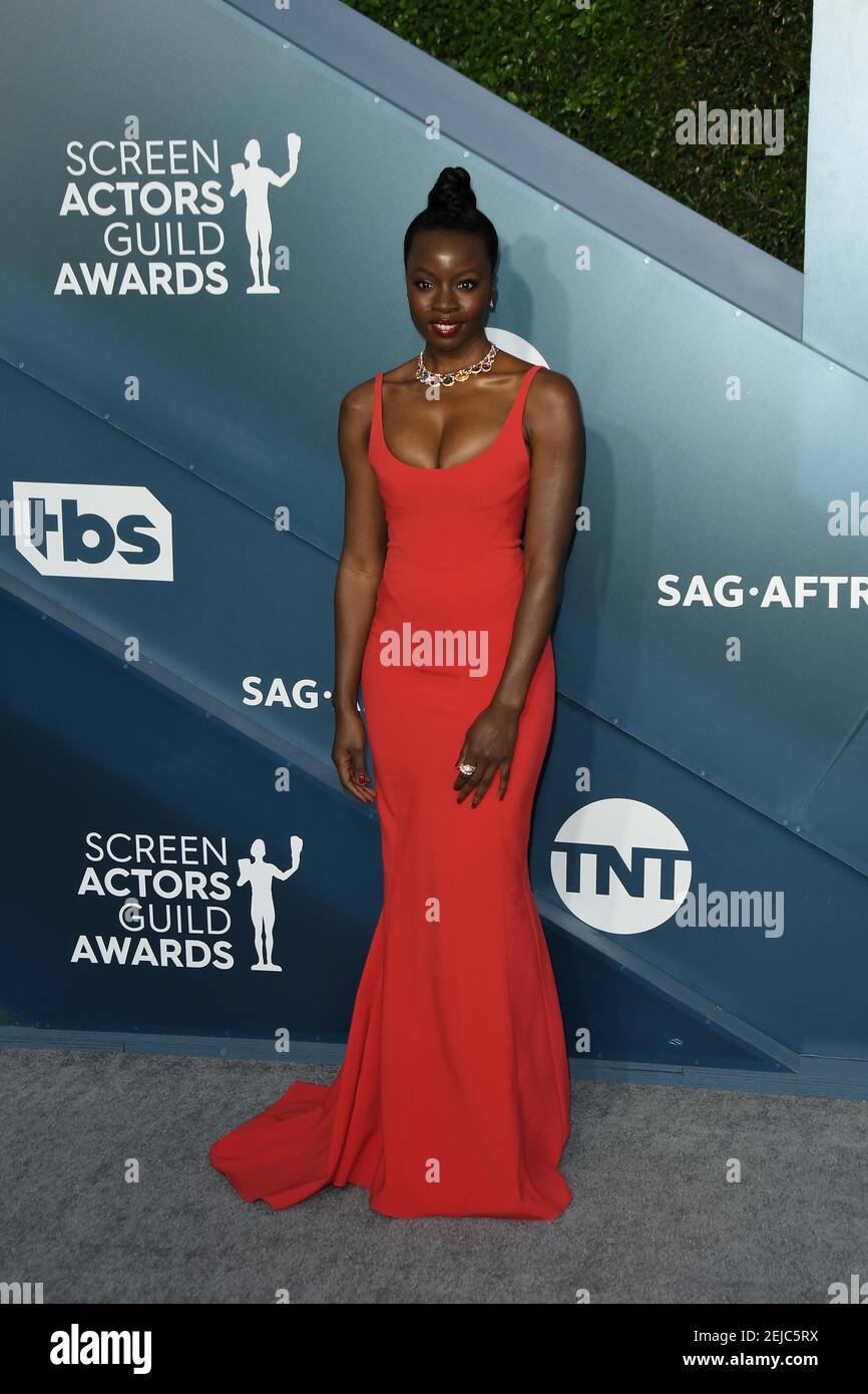 Danai Gurira arrives for the 26th Annual Screen ActorsÂ Guild Awards at ...